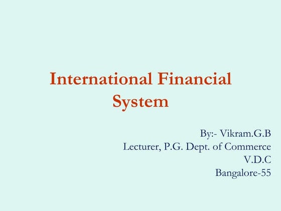 IFS | PPT