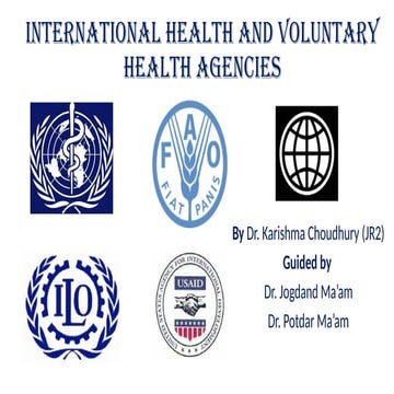 WHO (WORLD HEALTH ORGANIZATION) | PPTX
