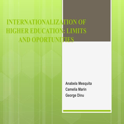 Internationalization of Higher Education | PPT