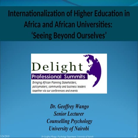 Internationalization of Higher Education in Africa and African ...