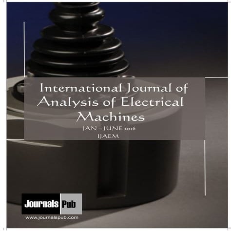 International Journal of Analysis of Electrical Machines vol 2 issue 1 ...