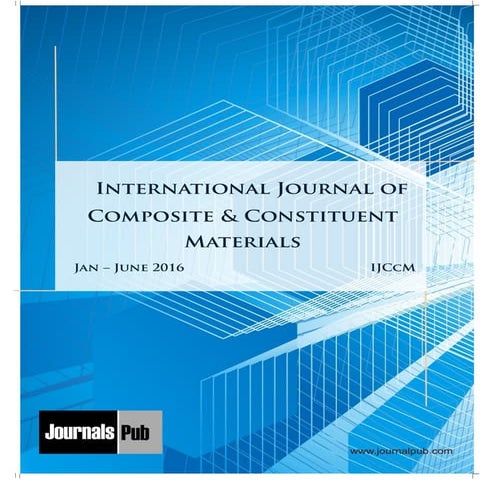 International Journal of Composite and Constituent Materials vol 2 ...