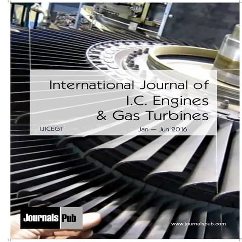 International Journal of I.C. Engines and Gas Turbines vol 2 issue 1 ...