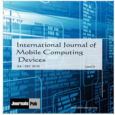 International Journal of Mobile Computing Devices Vol 2 Issue 2 | PDF | Publishing Industry ...