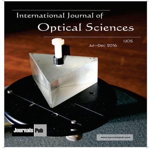 International Journal of Optical Sciences (Vol 2 Issue 2) | PDF