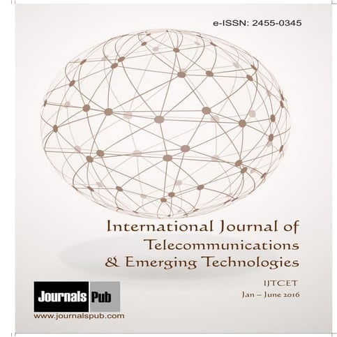 International Journal of Telecommunications & Emerging Technologies vol ...