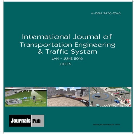 International journal of Transportation Engineering and Traffic System ...