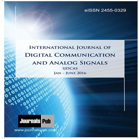 International Journal of Digital Communication and Analog Signals vol 2 ...