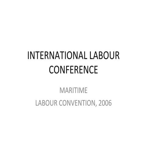 International labour conference | PPT