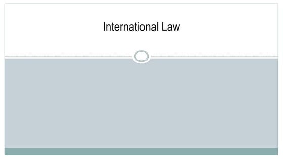 International law-int | PPT