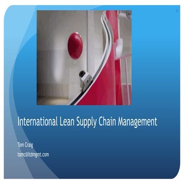 International lean supply chain management | PPTX