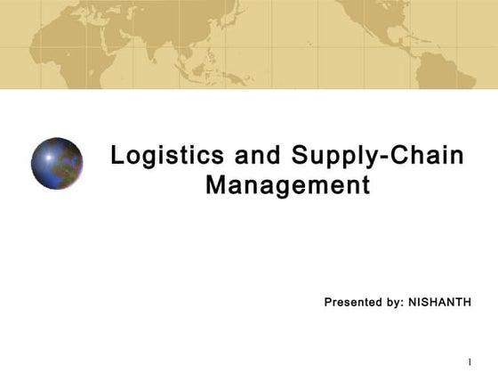 Introduction to business logistics | PDF | Logistics and Transportation ...