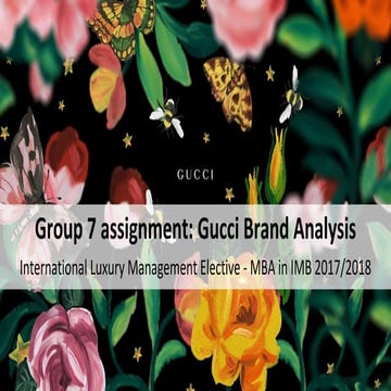 Gucci: Brand Analysis | PDF