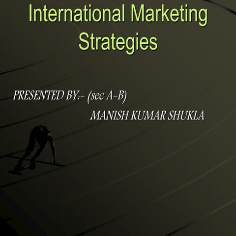International marketing strategies. | PPTX