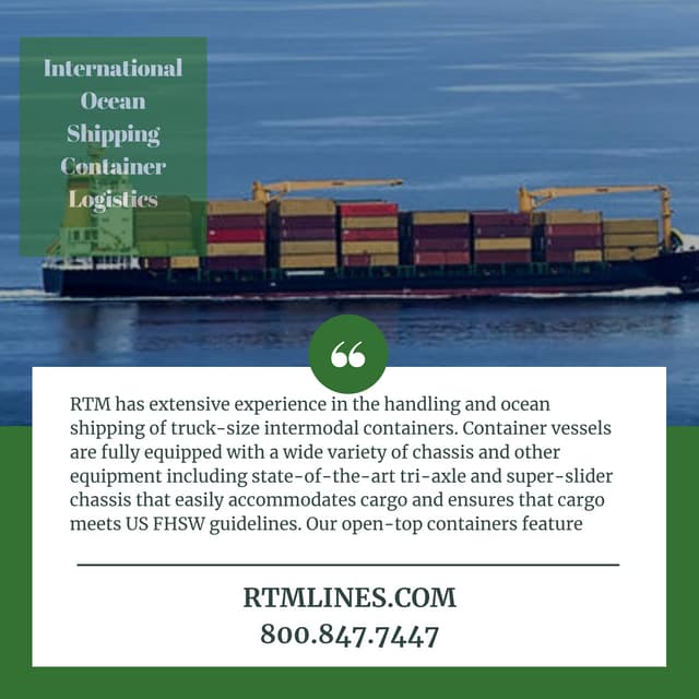 International Ocean Shipping Container Logistics | PDF