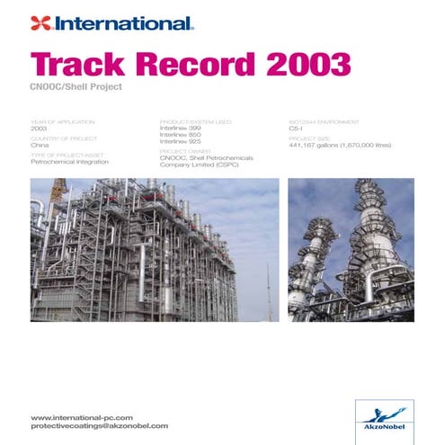 Lining Track Records & Case Histories | PDF