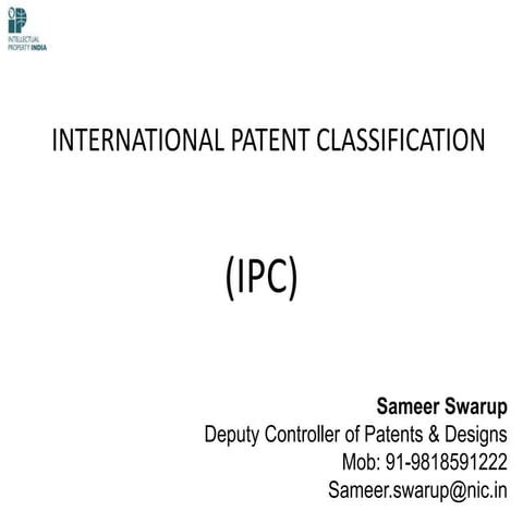 INTERNATIONAL PATENT CLASSIFICATION1.ppt
