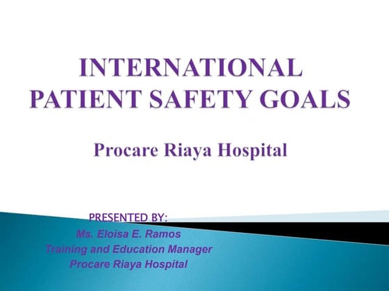 Patient Safety Goals