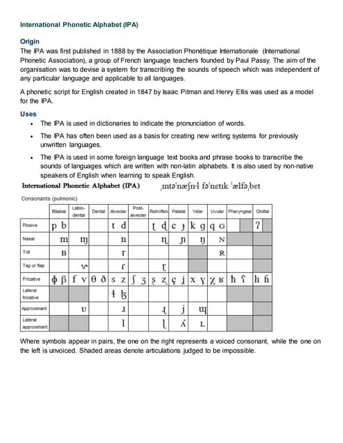 Release and unreleased plosives - phonetics | PPTX