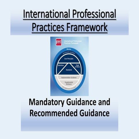 Recently Updated International Professional Practices Framework Pptx