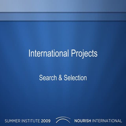 International Projects | PPT