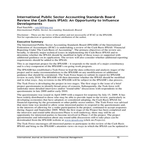 International Public Sector Accounting Standards Board | PDF