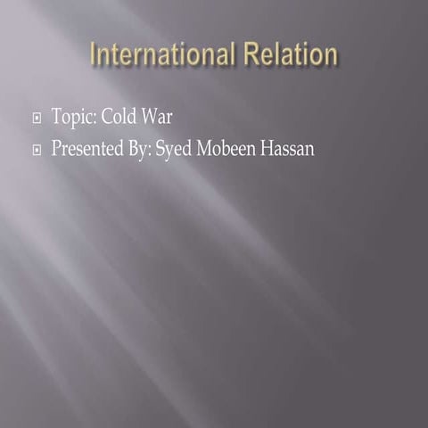 Cold War | PPT