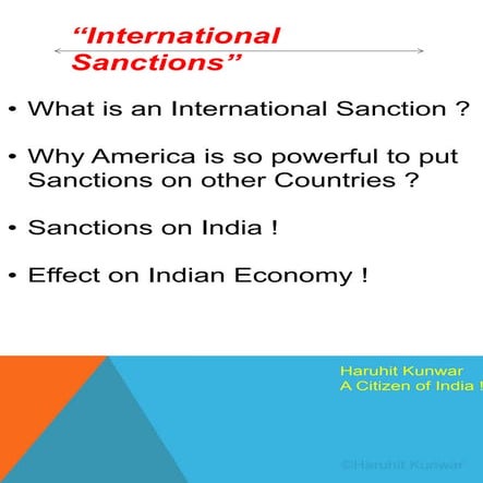 International sanctions. | PPTX