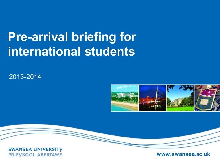 International students pre arrival briefing 2013-14