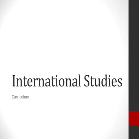 International studies | PPT