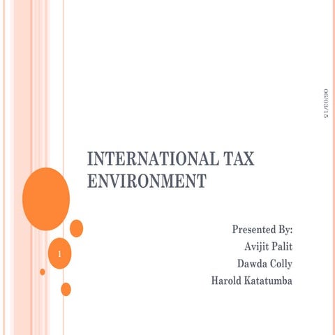 International Tax Environment | PPT