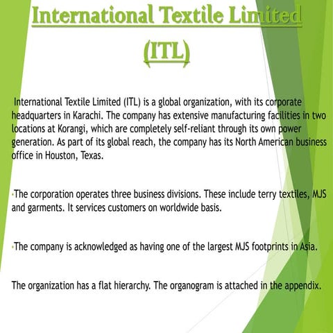 International Textile Limited | PPT