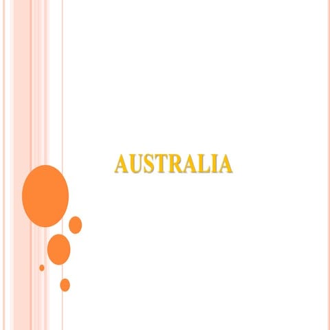 Australia country presentation introduction | PPTX