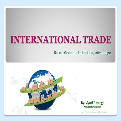 International trade | PDF