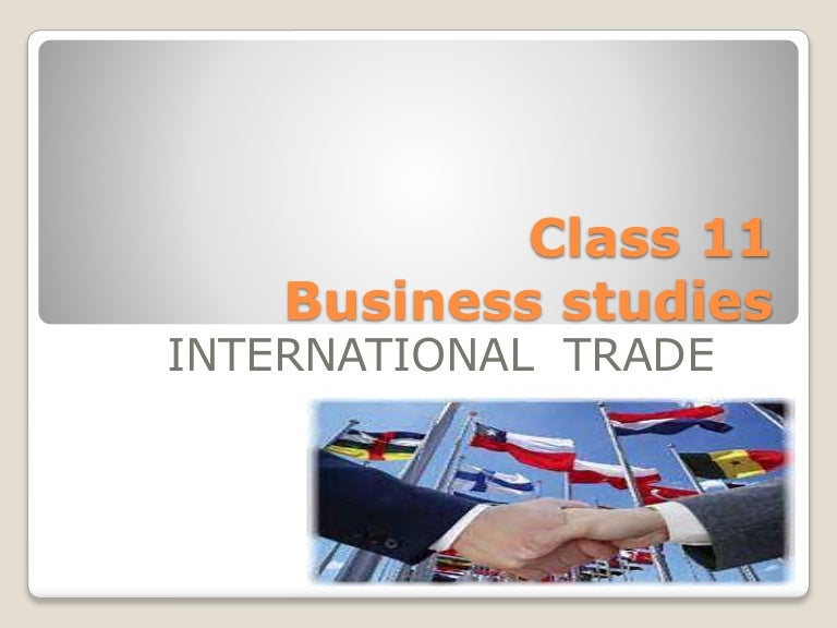 International trade class 11