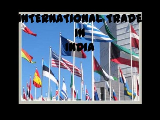 India’s foreign trade | PPTX