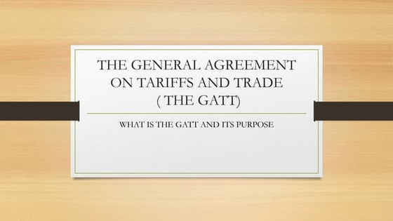 Gatt | PPTX