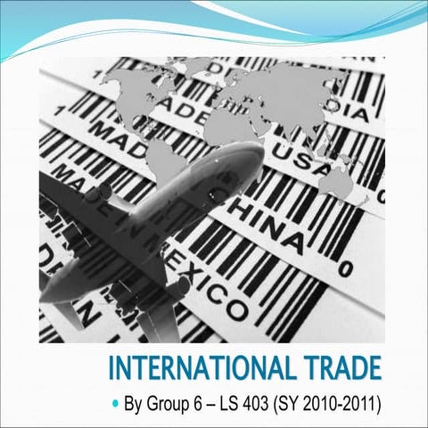 International trade ppt | PPT