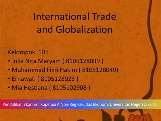 The effects of globalization | PPTX