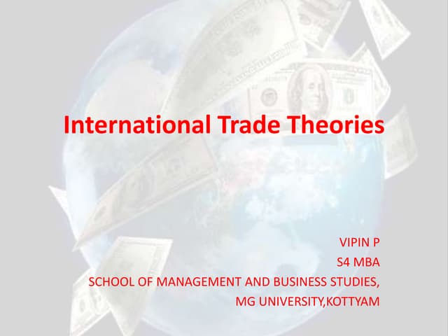 International Trade Theories