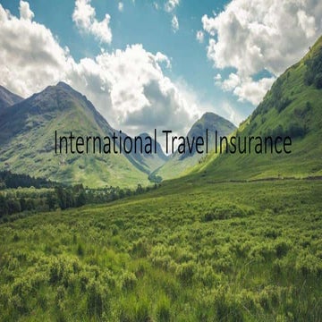 International travel insurance | PPTX