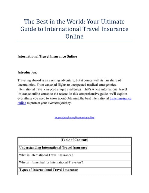 Barcode 03 - Travel Insurance | PDF