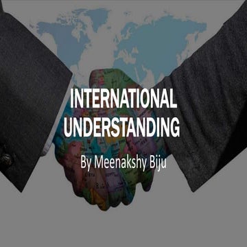 International undertanding | PPTX