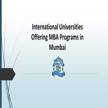 International Universities Offering MBA Programs in Mumbai.pptx