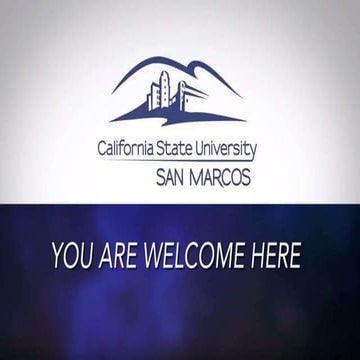 CSUSM You Are Welcome Here | PPT