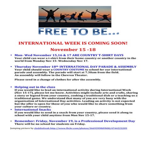 International week | PDF