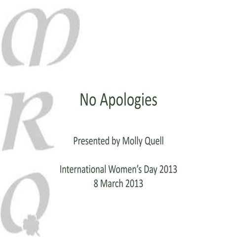 No Apologies | PPTX