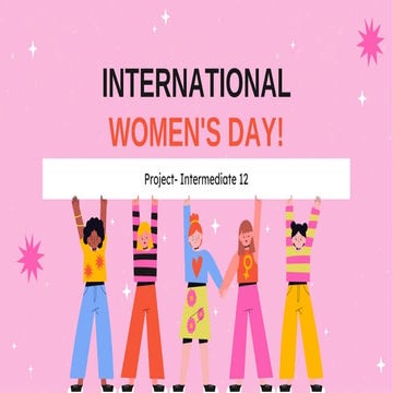 International Women’s Day. ENGLISH PRESENTATION | PDF
