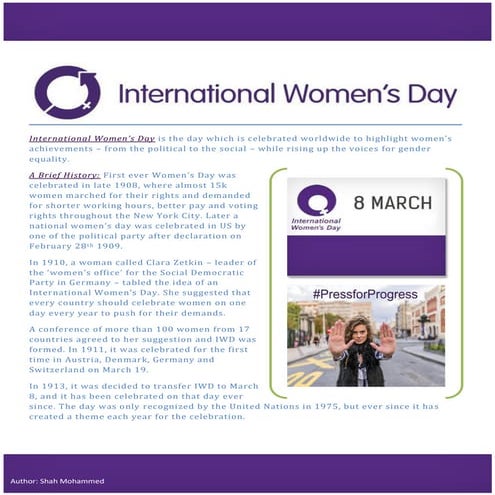 International women's day article | PDF