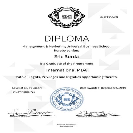 International MBA | PDF